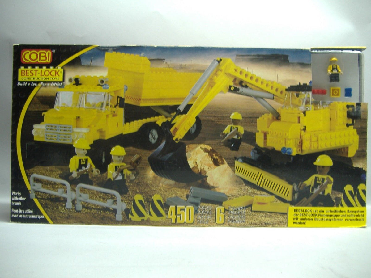 Best Lock Construction Toys 450 Bauteile 6 Figuren Baustellenset Neu&O ...